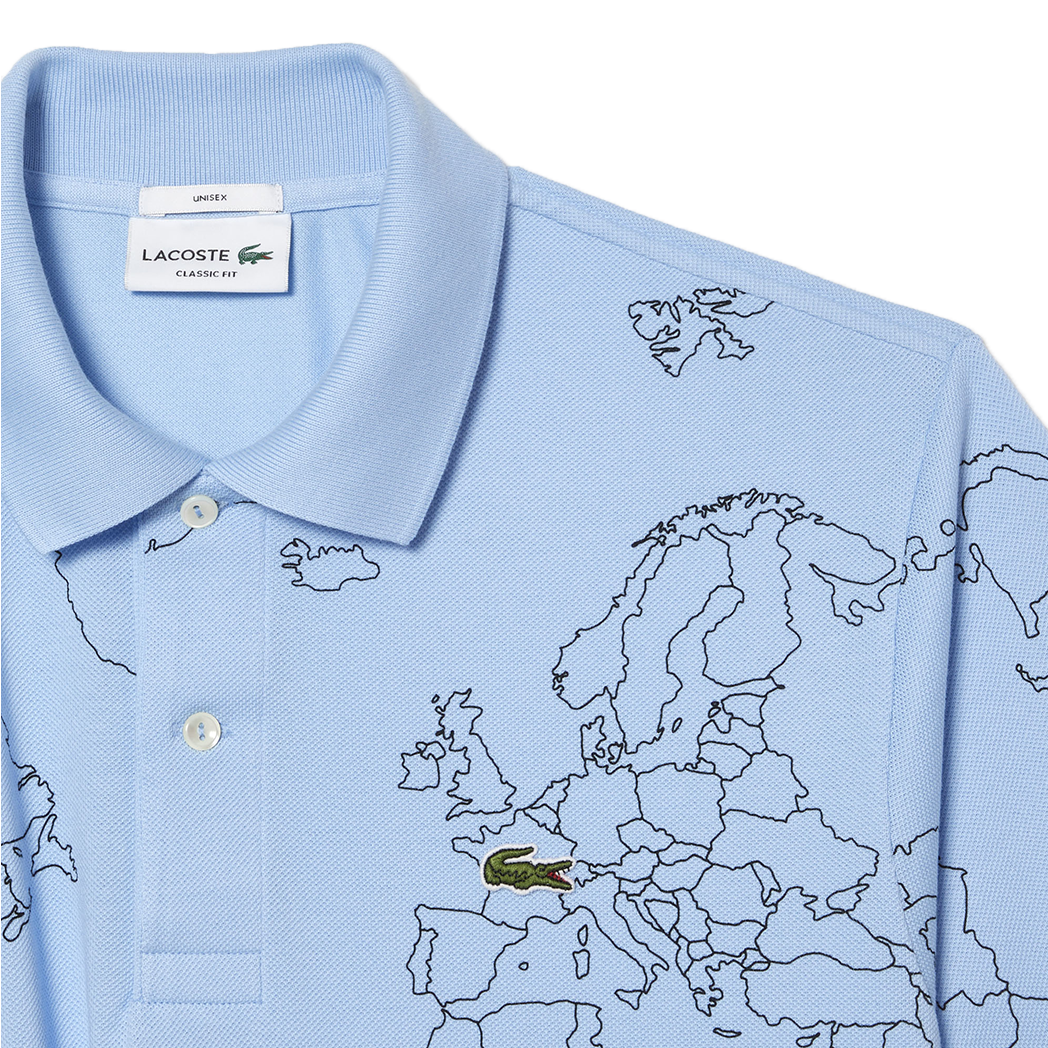 Polo Lacoste Worldwide Azul Bebê - Top Store