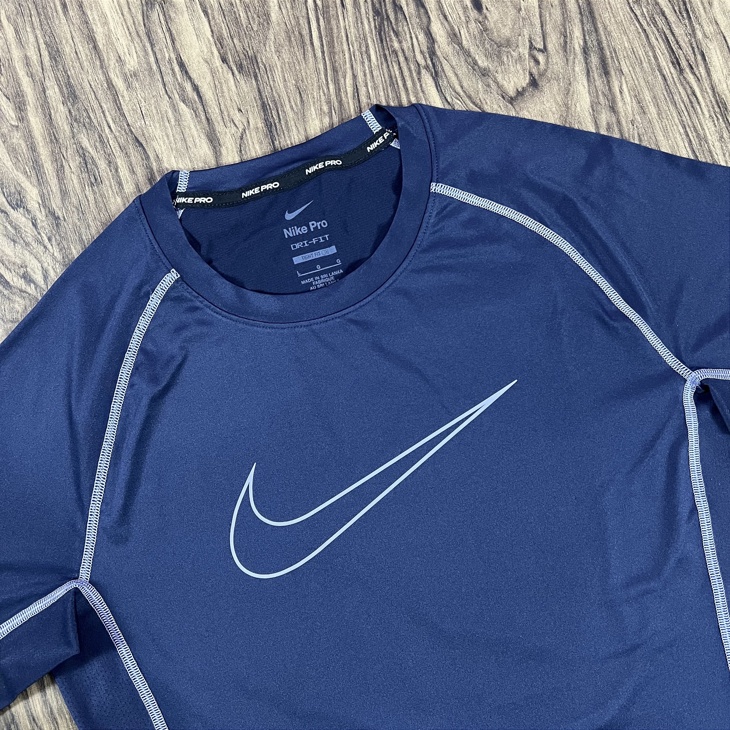 Camiseta Nike Pro Azul Marinho - Top Store