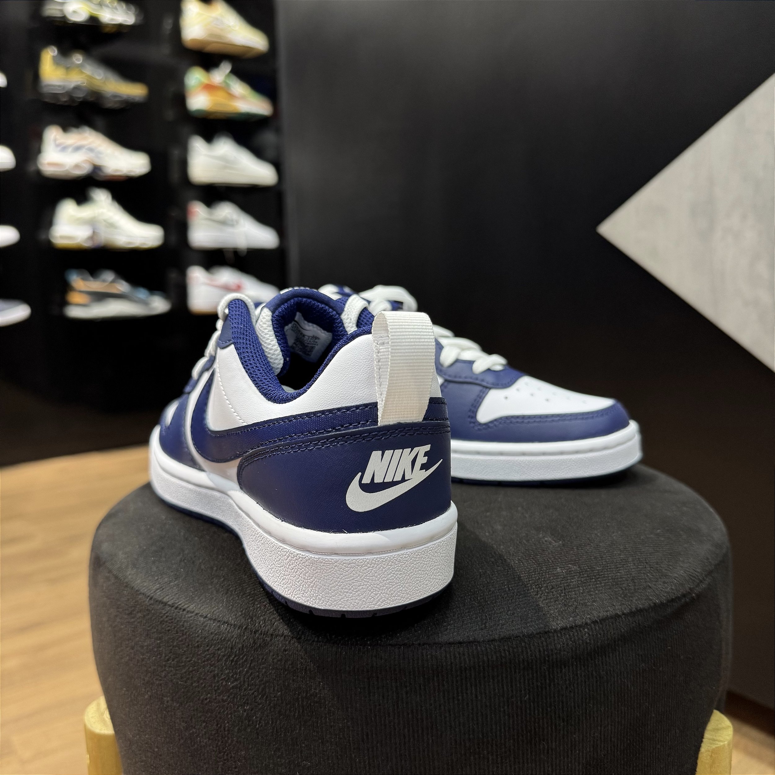 Tênis Nike Court Borough Branco c/ Azul - Top Store