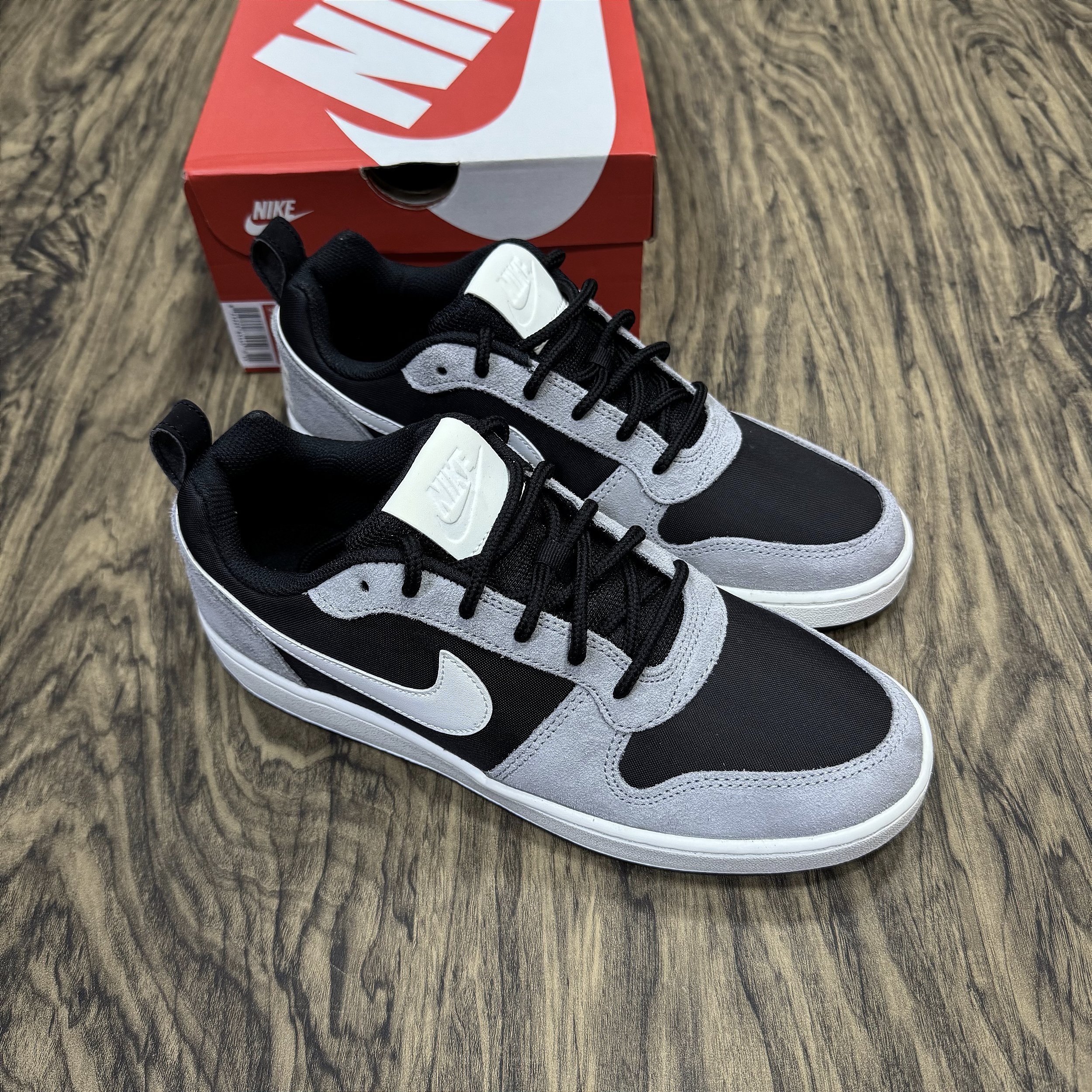 Tênis Nike Borough Low Black Grey Sail - Top Store