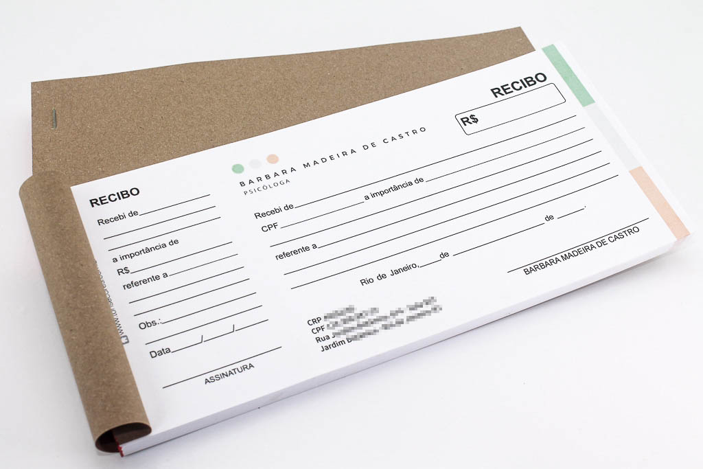 Bloco de recibo 9x20cm personalizado com a sua marca - Tonsecores: sua ...