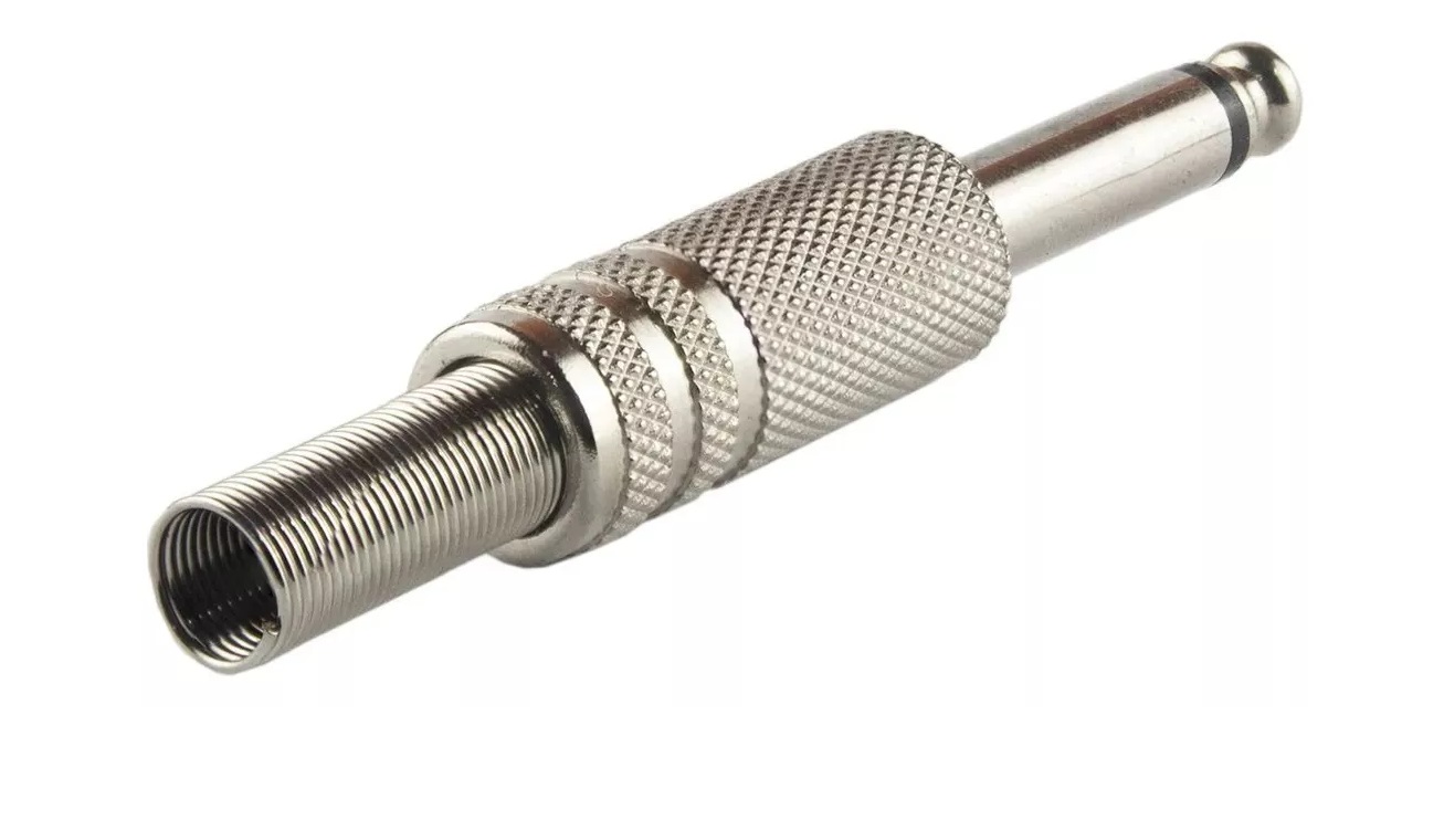 CONECTOR PLUG P10 MONO METALICO - eletronicanaweb