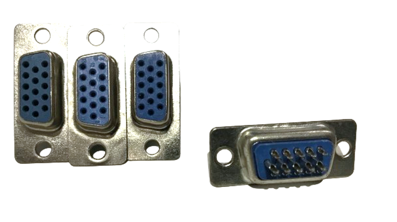 CONECTOR BD15 VGA FEMEA SOLDA FIO - eletronicanaweb