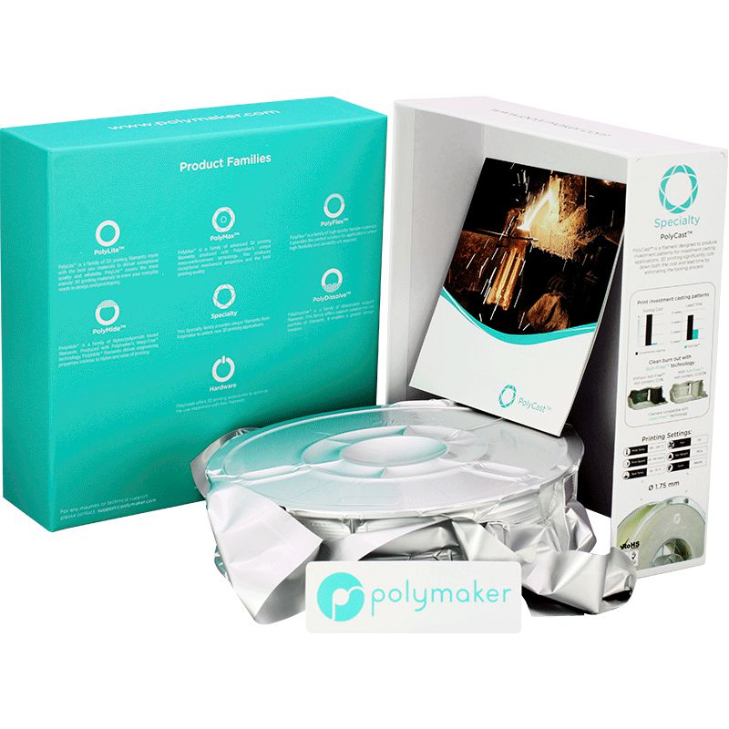 Polycast Natural 1,75mm 0,75Kg - Materializa Tecnologia