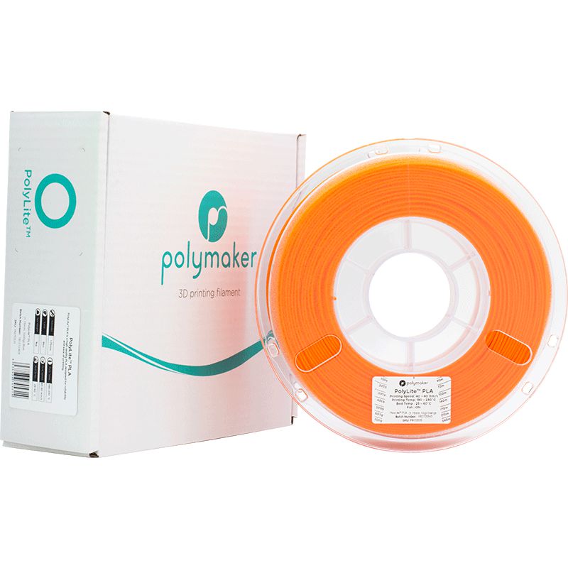 Polylite PLA PRO Orange 1,75mm 1Kg - Materializa Tecnologia