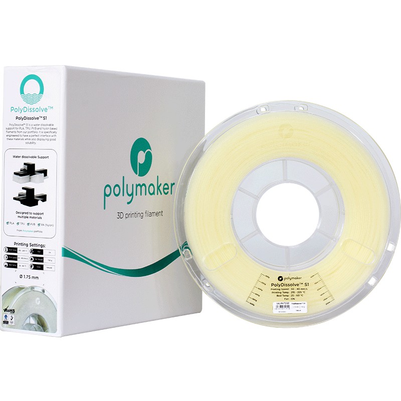 Polydissolve S1 1,75mm 0,75Kg Nova embalagem - Materializa Tecnologia