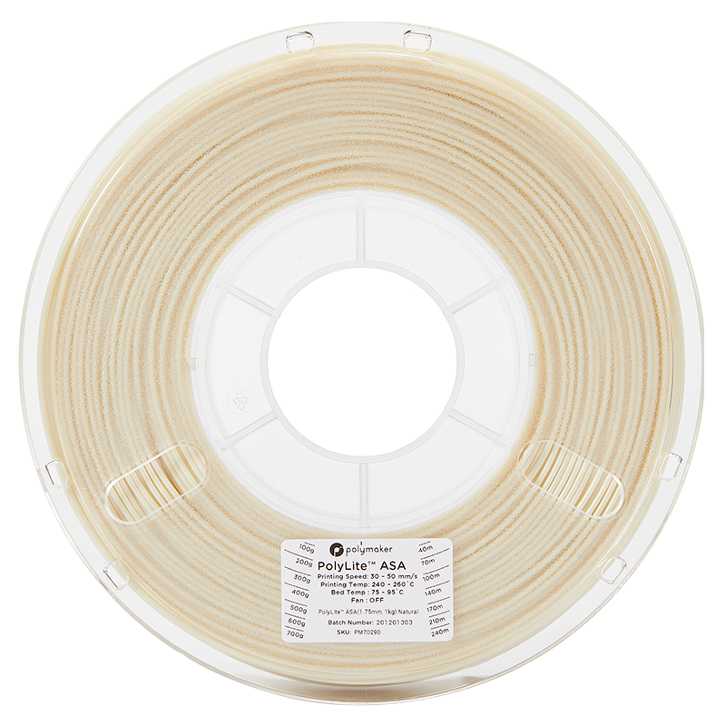 Polylite ASA Natural 1,75mm 1Kg - Materializa Tecnologia