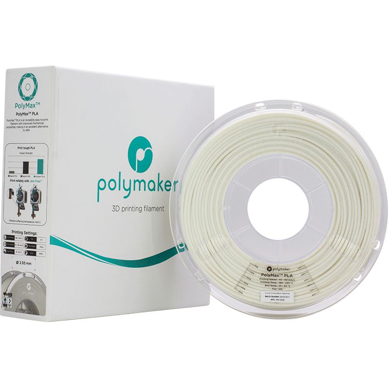 Polymax PLA White 2,85mm 0,75Kg - Materializa Tecnologia