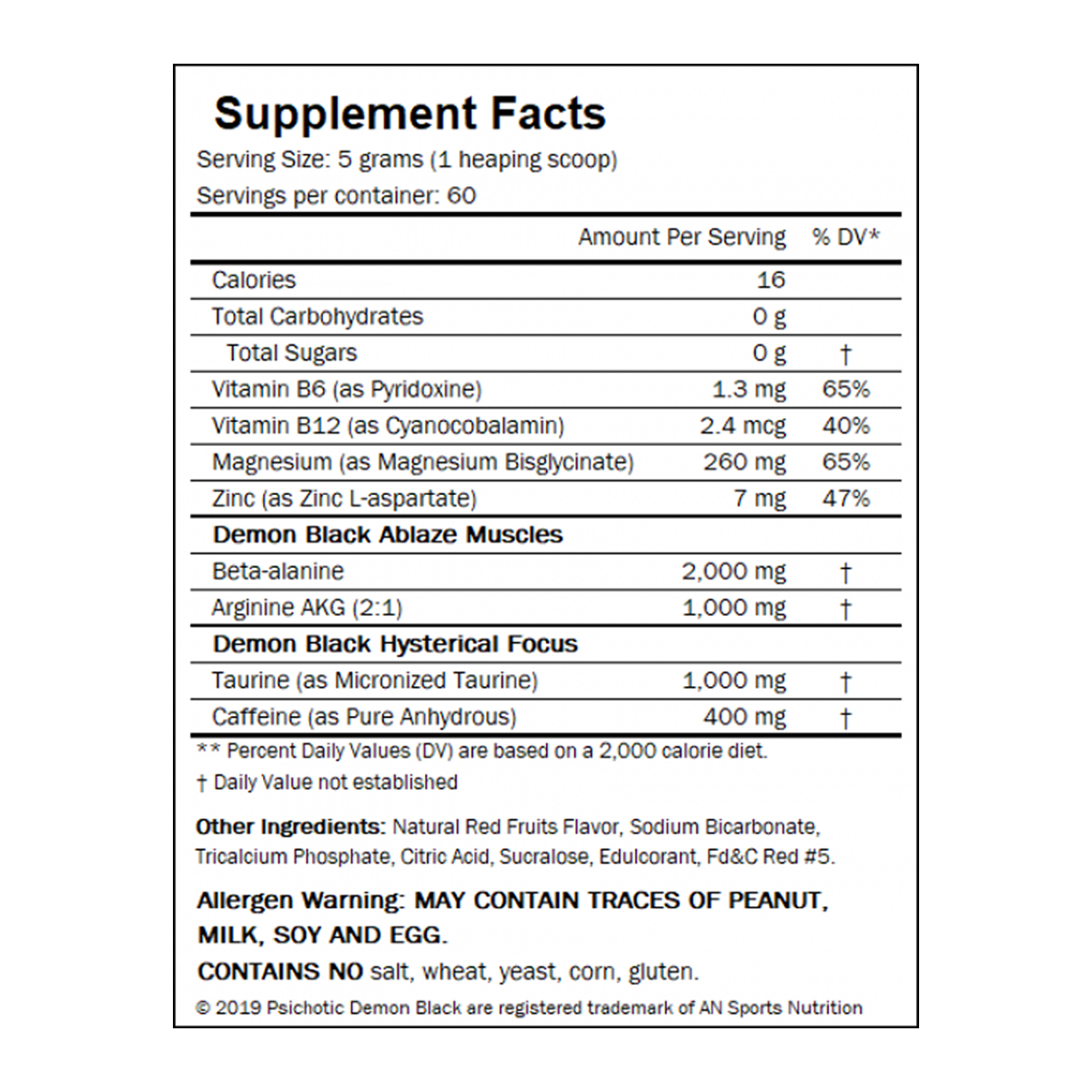 Psichotic Demon Black 150g Demons Lab | Nutrione Suplementos - Nutrione ...
