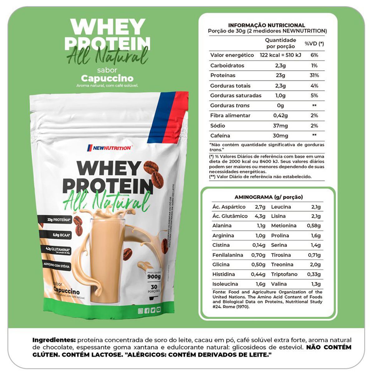 Whey Protein 900g Newnutrition | Nutrione Suplementos - Nutrione ...