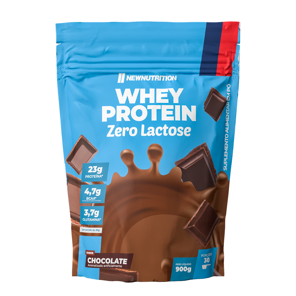 Whey Protein Zero Lactose 900g New Nutrition | Nutrione Suplementos ...