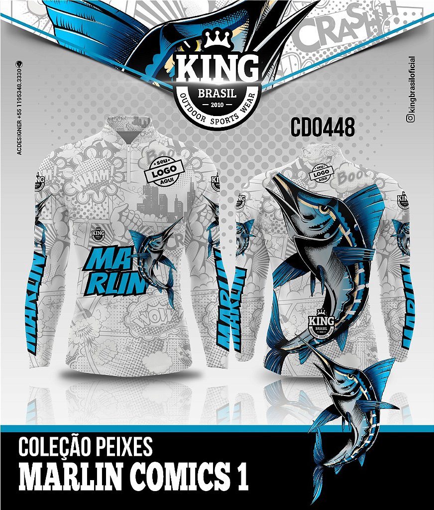 CAMISETA PERSONALIZADA KING BRASIL MARLIN COMICS - CD0448 - King Brasil ...