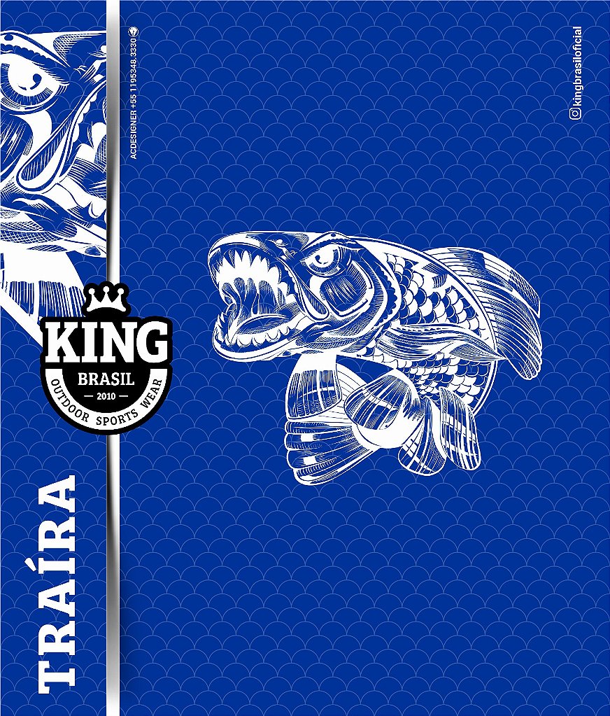 CAMISETA PERSONALIZADA KING BRASIL TRAÍRA AZUL - CD0275 - King Brasil ...