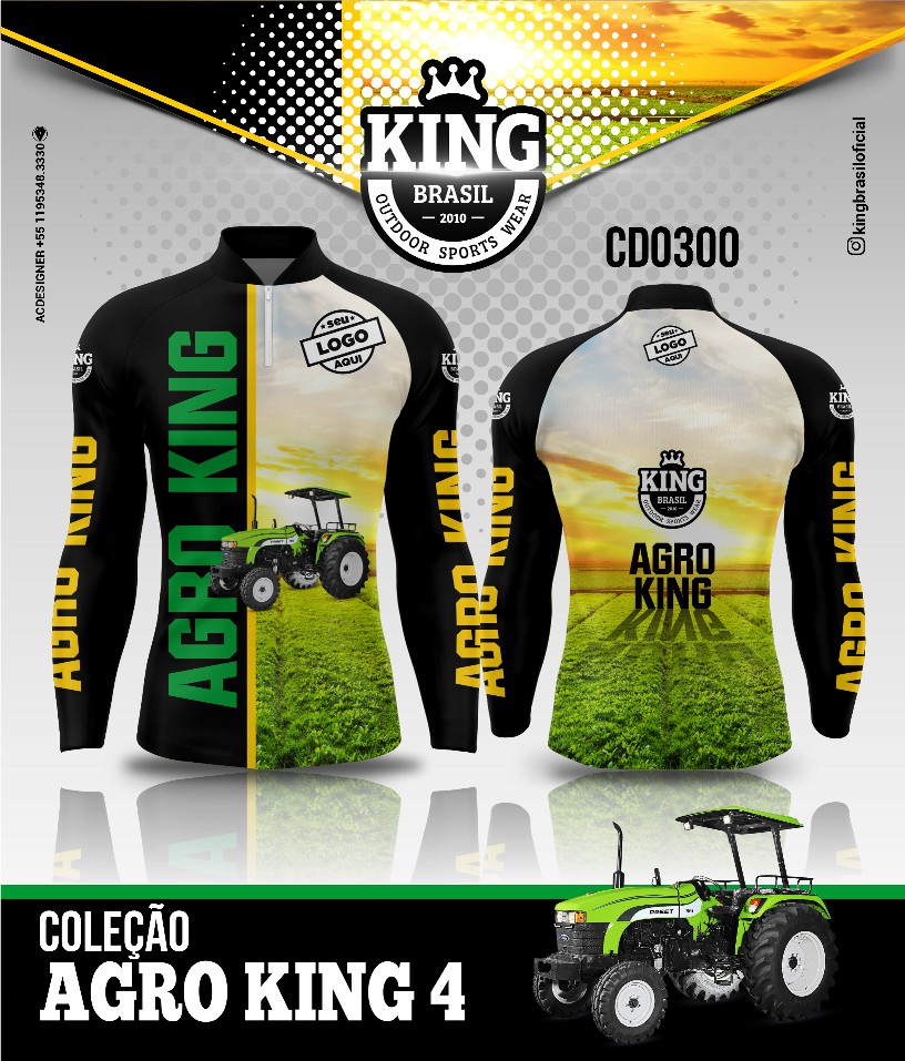 CAMISETA PERSONALIZADA KING BRASIL AGRO - CD0300 - King Brasil - Seu ...