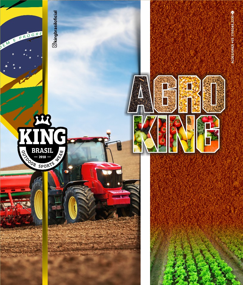 CAMISETA PERSONALIZADA KING BRASIL AGRO - CD0301 - King Brasil - Seu Mercado Digital