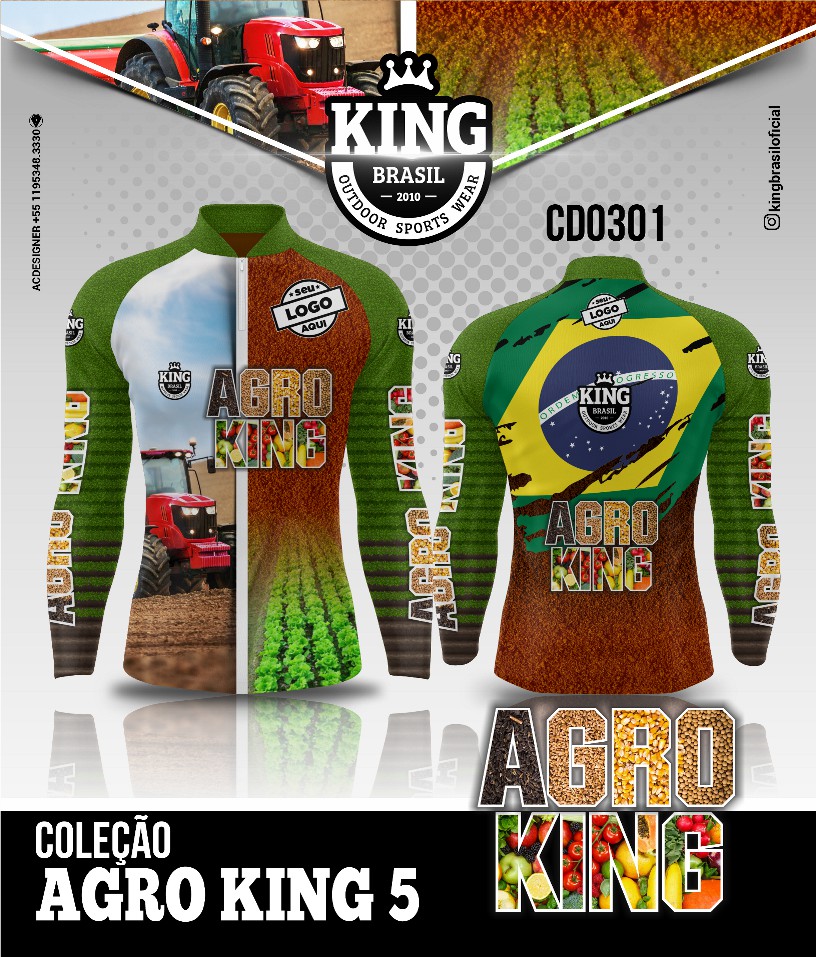 CAMISETA PERSONALIZADA KING BRASIL AGRO - CD0301 - King Brasil - Seu ...