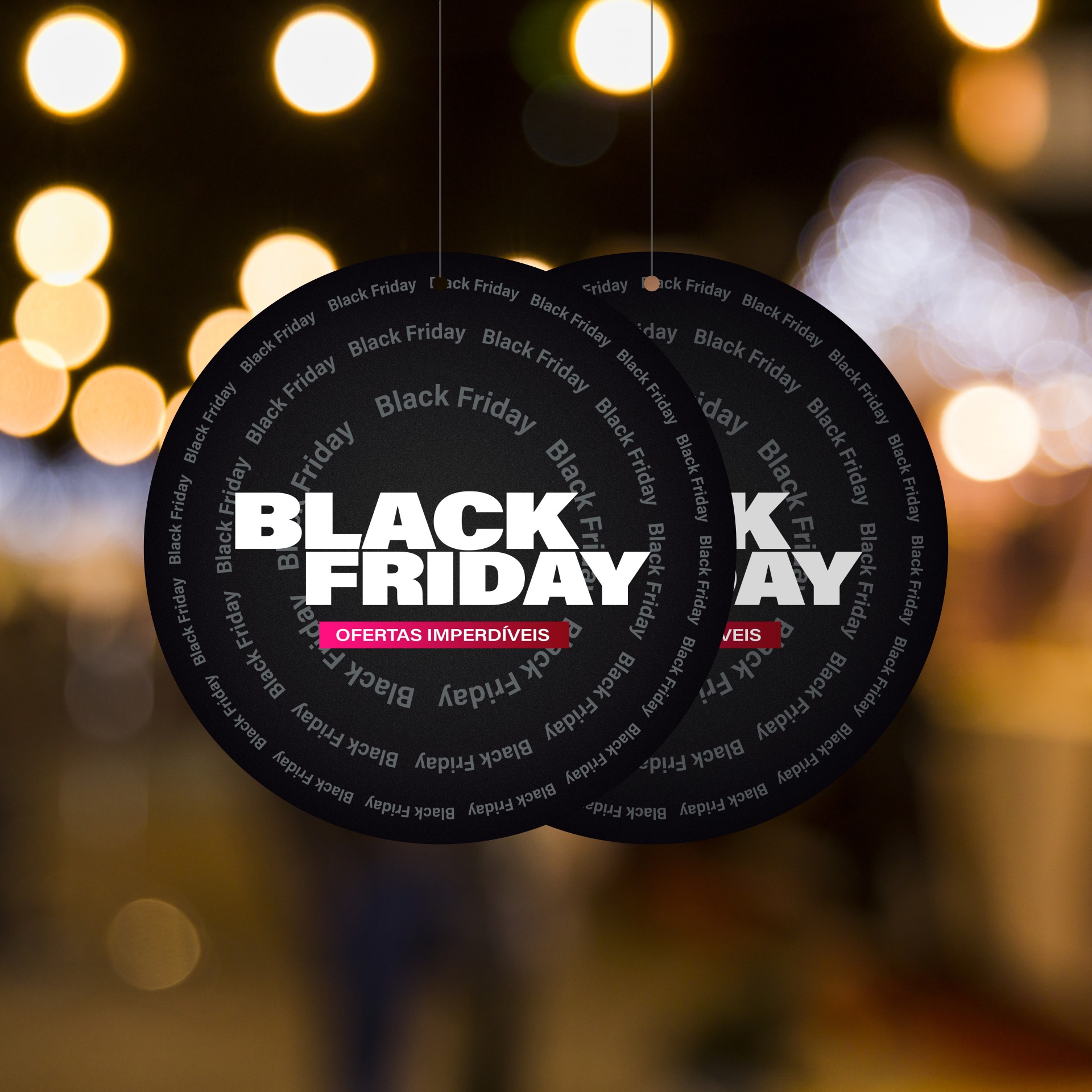 Móbile Promocional - Black Friday - Facility Print Soluções Gráficas