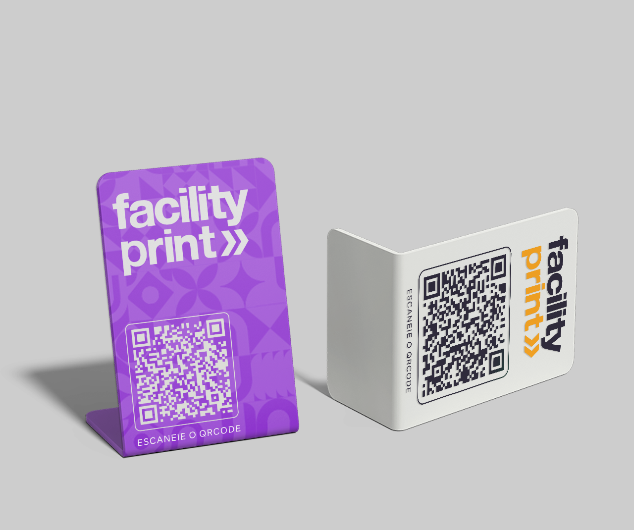 Placa Qr Code em Acrílico - Facility Print Soluções Gráficas