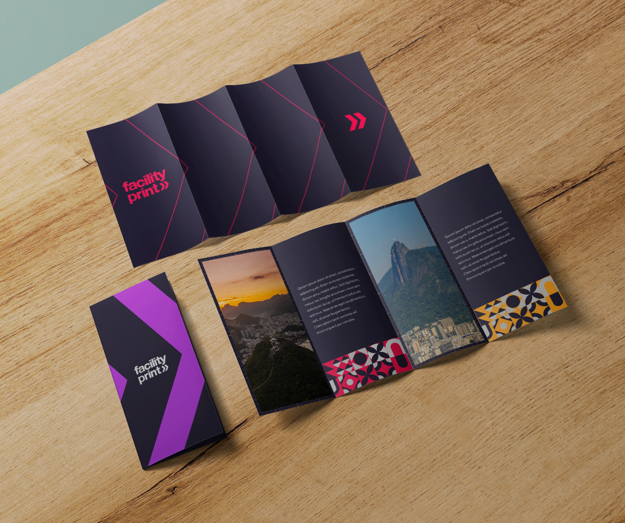 Folder 3 dobras - Facility Print Soluções Gráficas