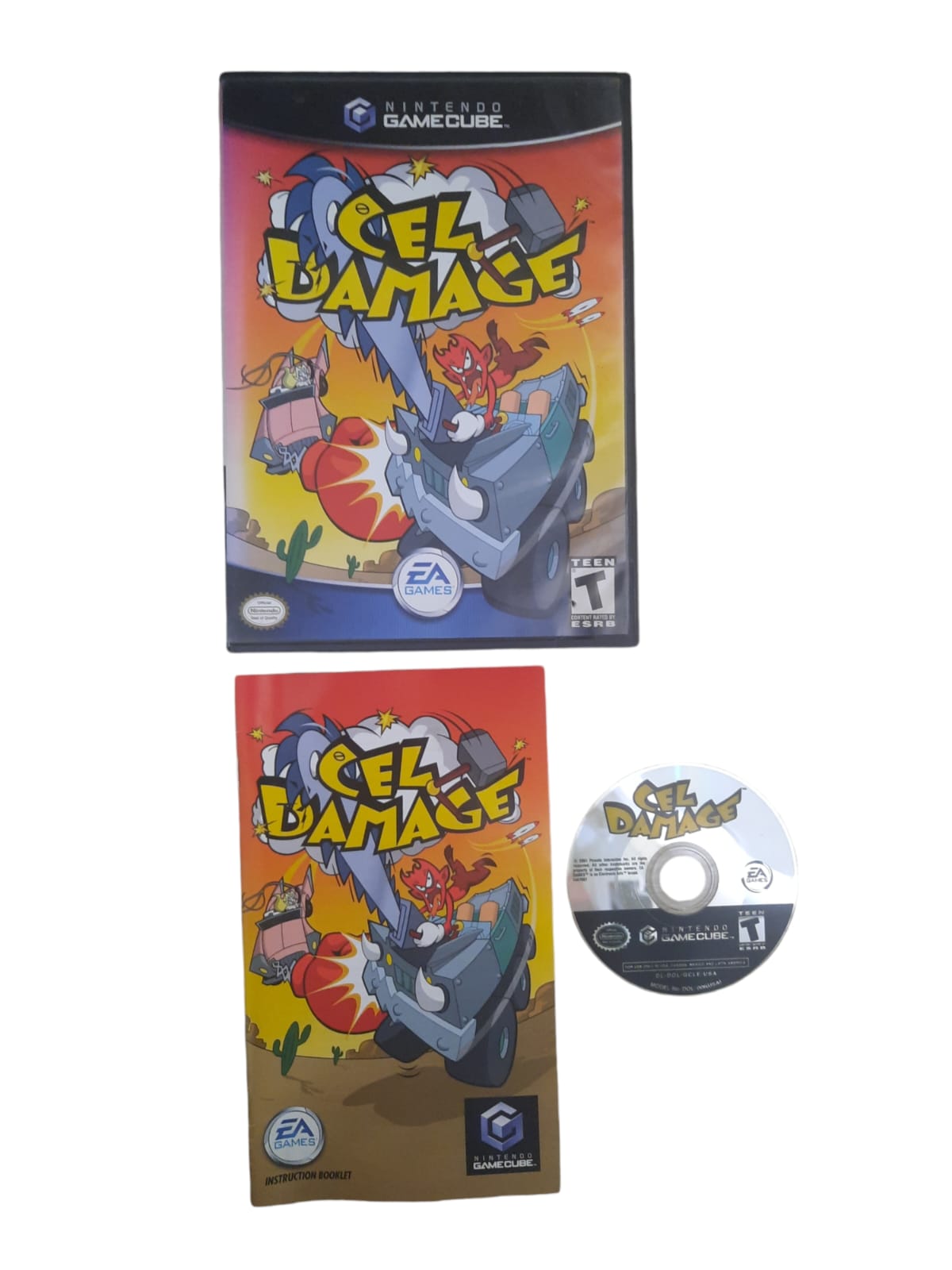 CEL DAMAGE - USADO - ORIGINAL - GAMECUBE - World Colecionáveis