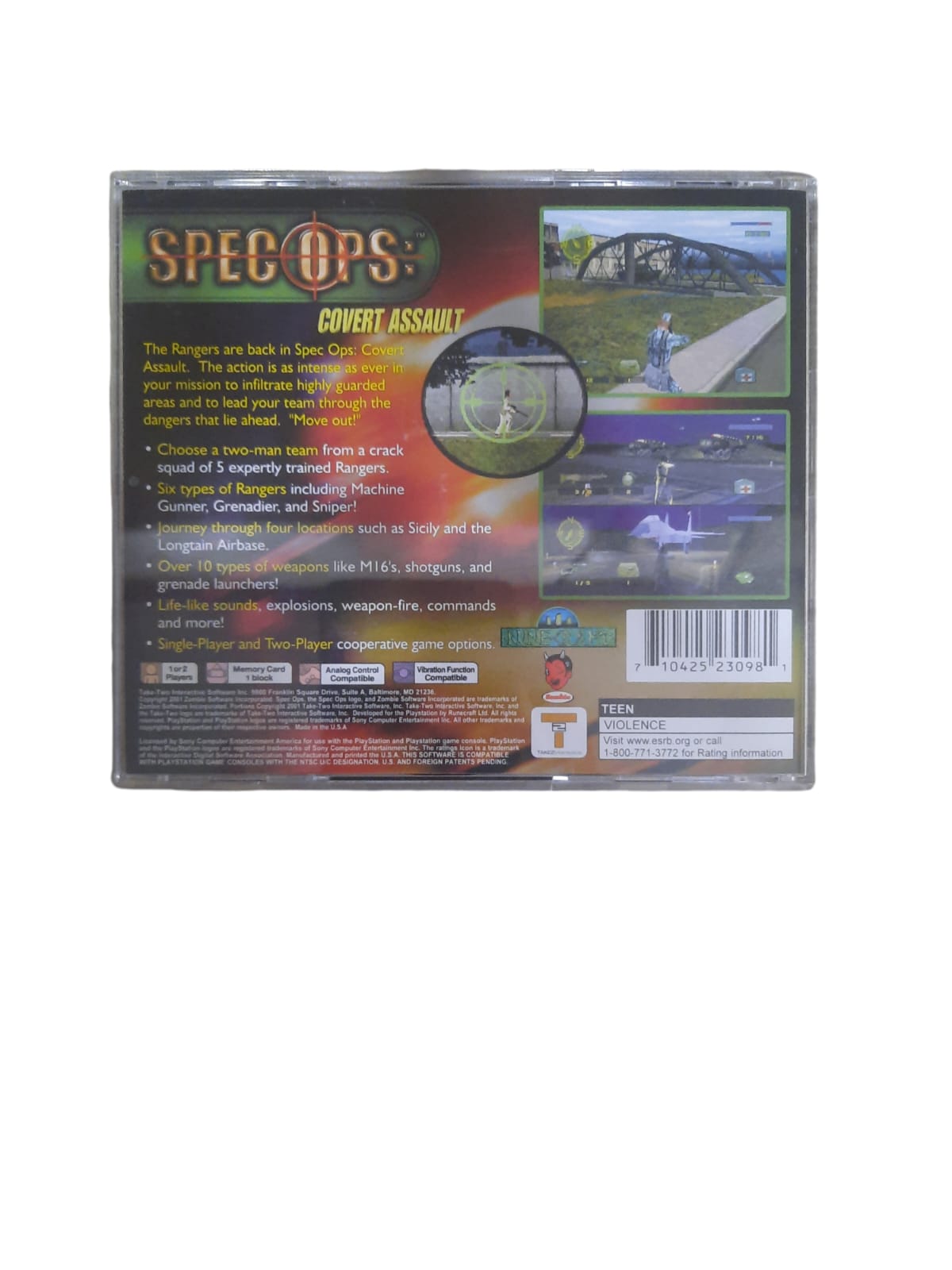 SPECOPS COVERT ASSAULT - USADO - PS1 - World Colecionáveis