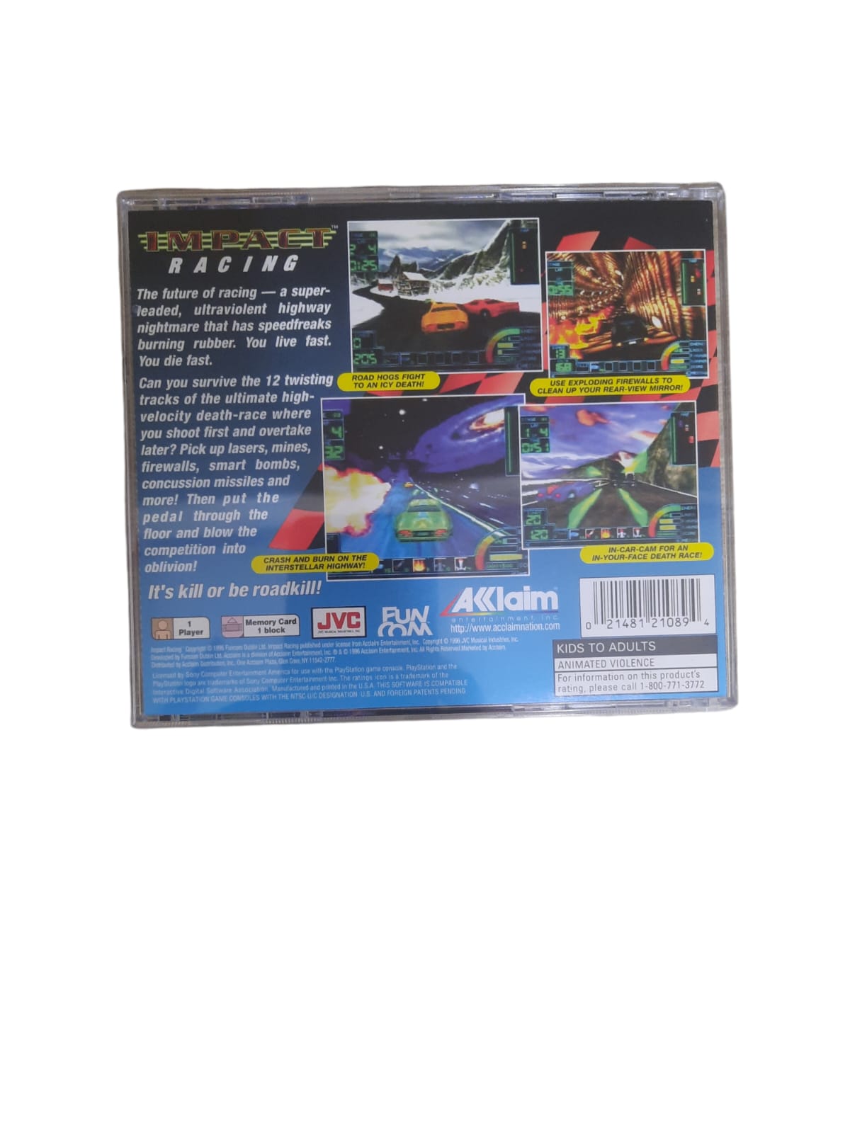 IMPACT RACING - USADO - PS1 - World Colecionáveis