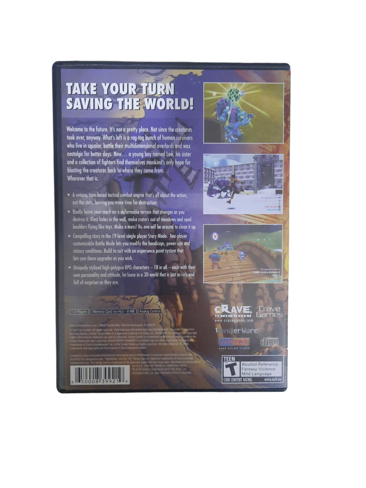 FUTURE TACTICS: THE UPRISING - USADO - PS2 - World Colecionáveis