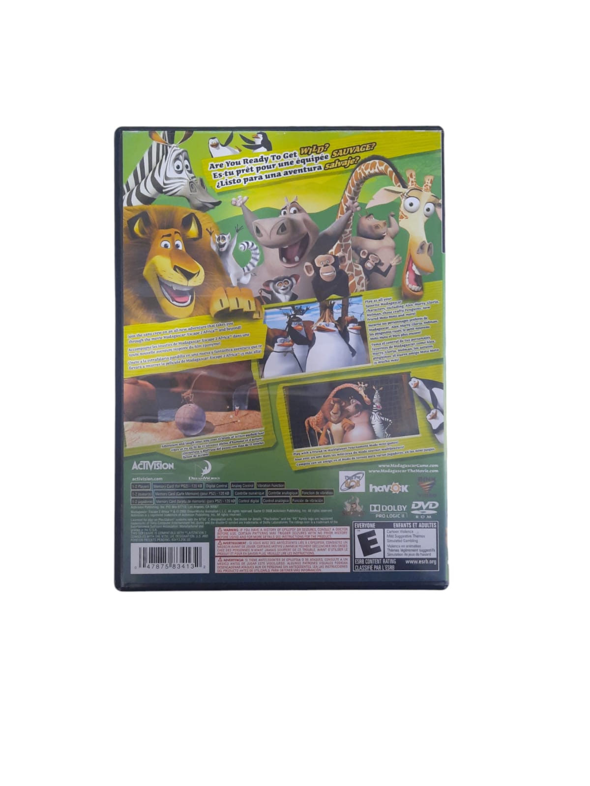 MADAGASCAR ESCAPE 2 AFRICA - USADO - PS2 - World Colecionáveis
