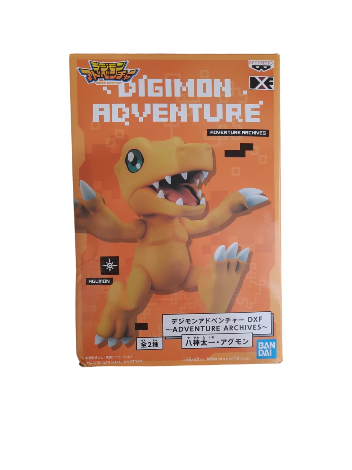 DIGIMON ADVENTURE - AGUMON - NOVO - ACTION FIGURE - World Colecionáveis