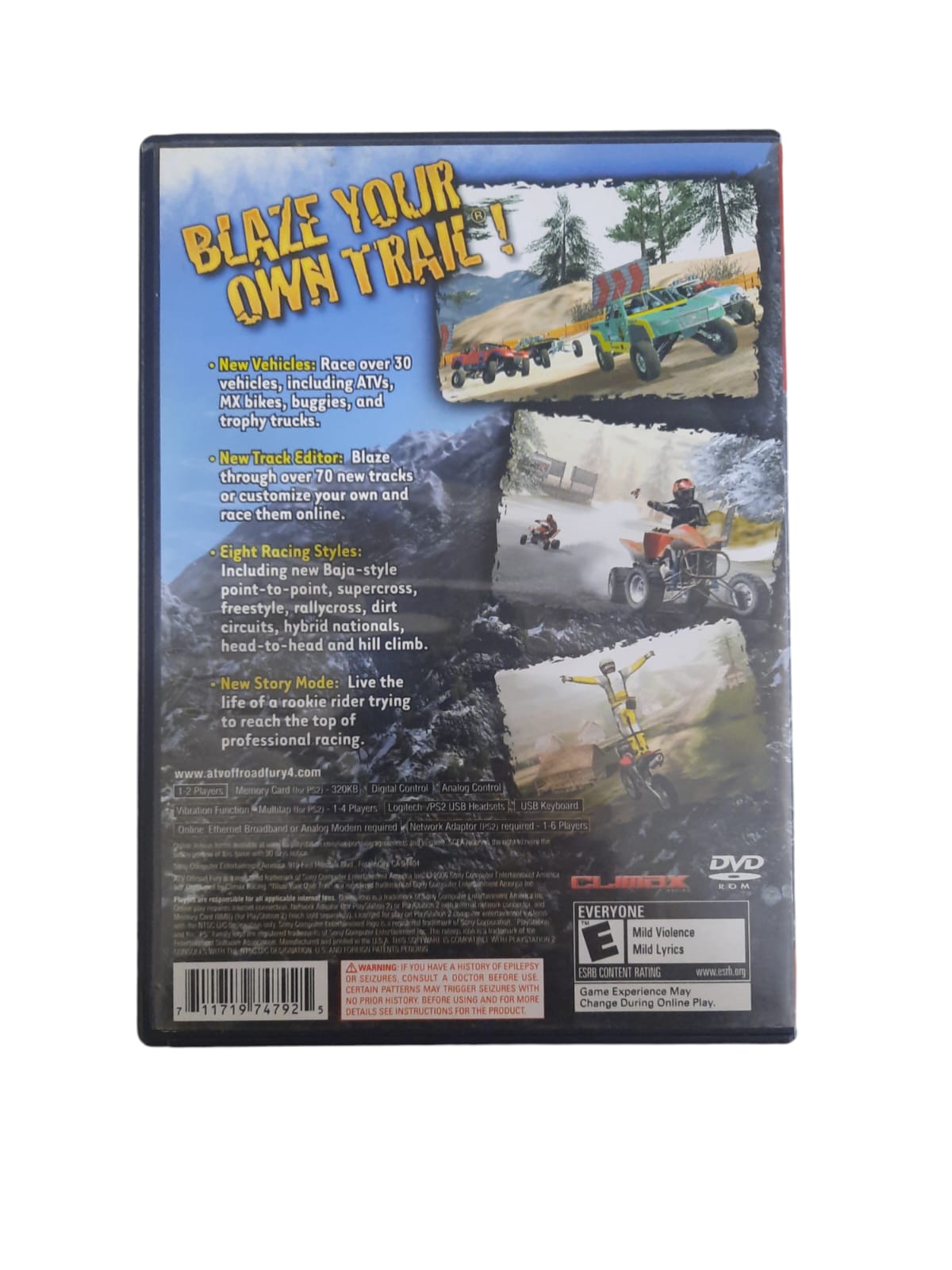 GREATEST HITS - ATV OFFROAD FURY 4 - USADO - PS2 - World Colecionáveis