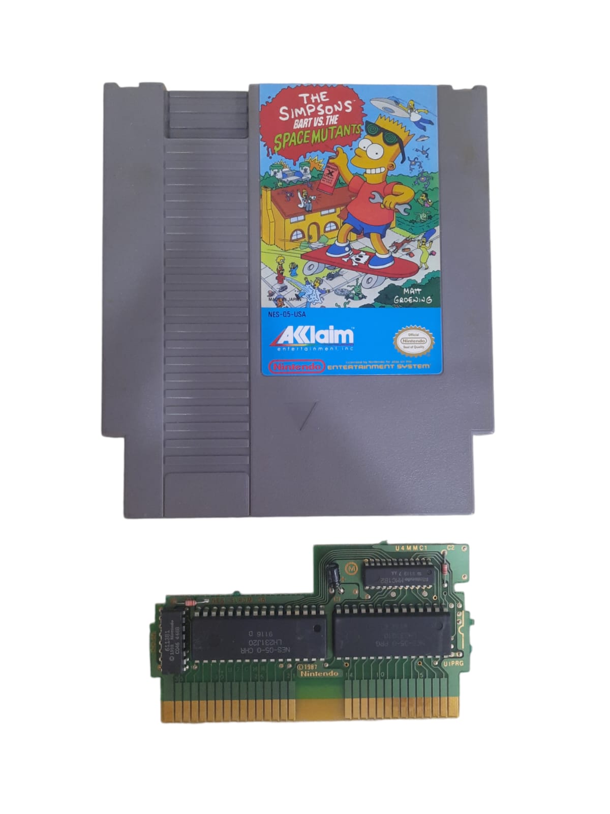 THE SIMPSONS BART VS.THE SPACE MUTANTS - USADO - NINTENDO NES - World ...