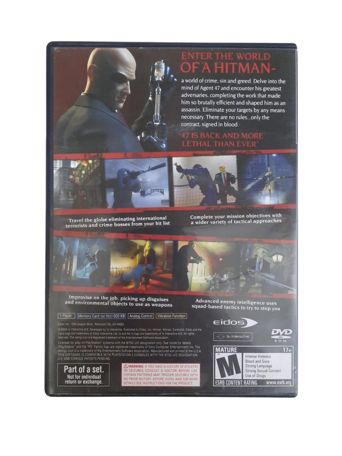 HITMAN CONTRACTS - USADO - PS2 - World Colecionáveis
