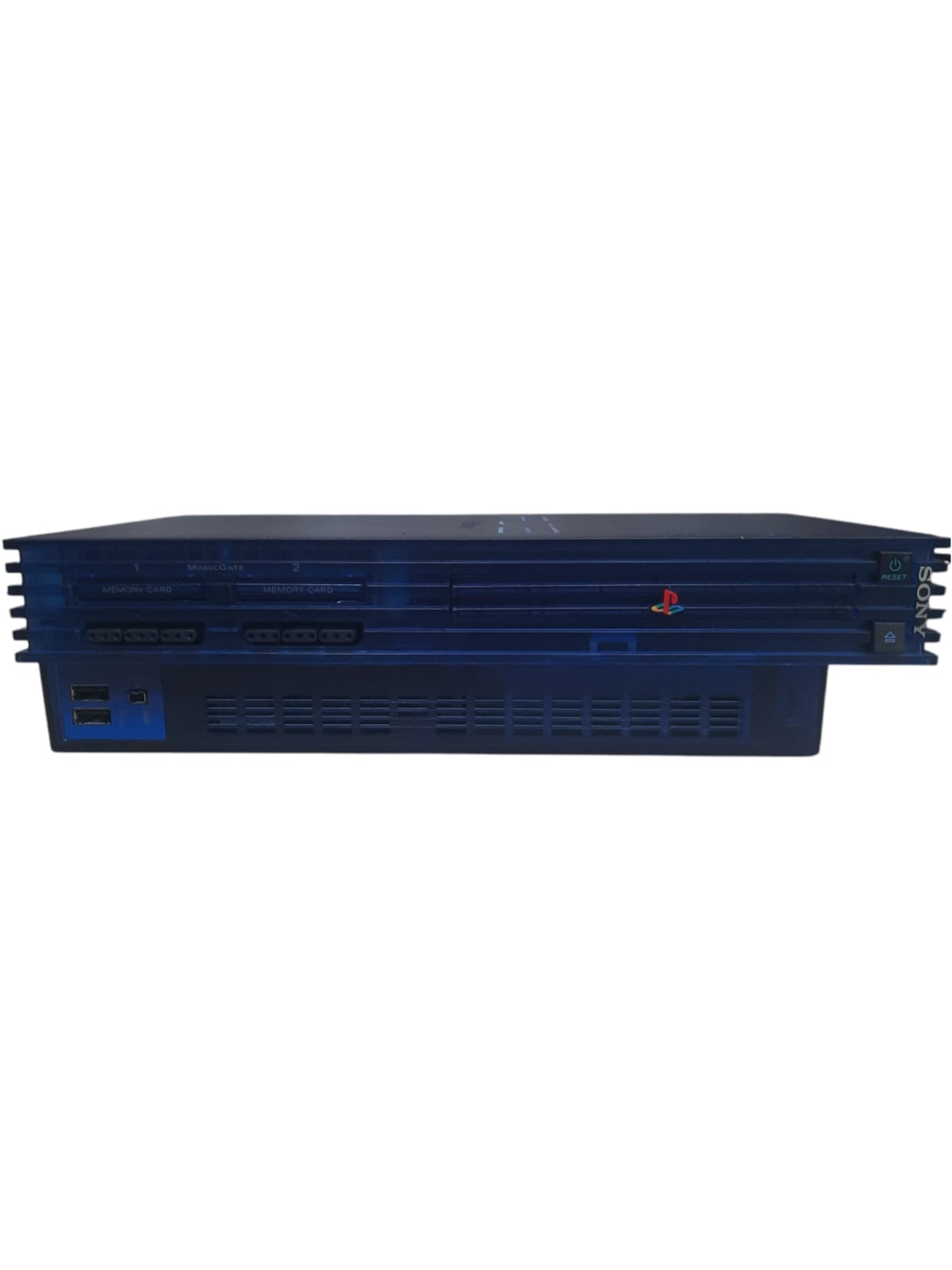CONSOLE - PLAYSTATION 2 EDIÇÃO OCEAN BLUE - USADO - World Colecionáveis