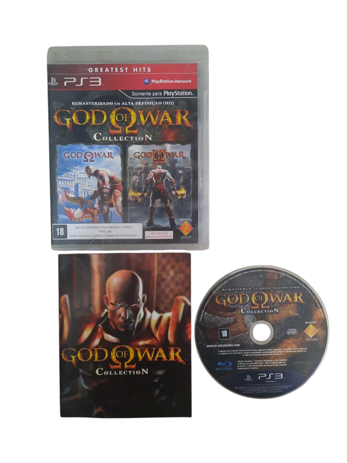GREATEST HITS - GOD OF WAR COLLECTION - USADO - PS3 - World Colecionáveis