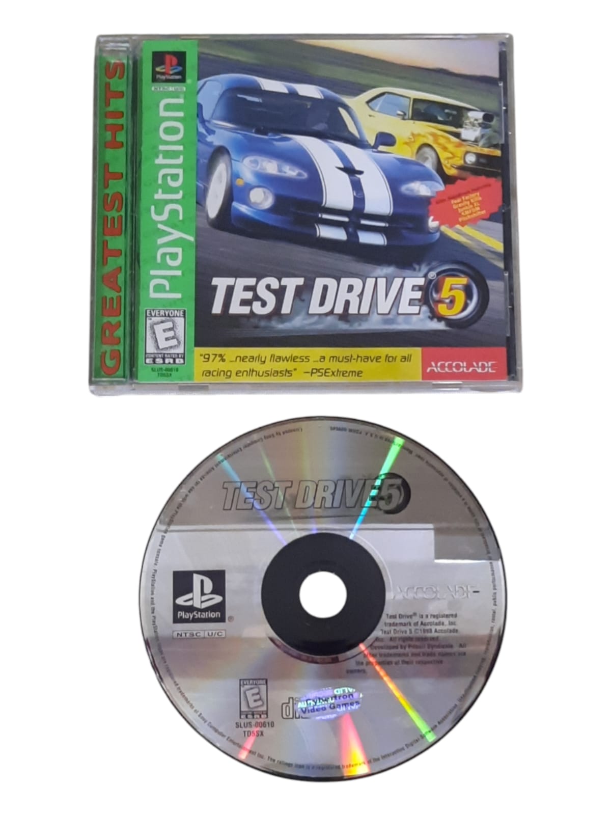 GREATEST HITS - TEST DRIVE 5 - USADO - PS1 - World Colecionáveis