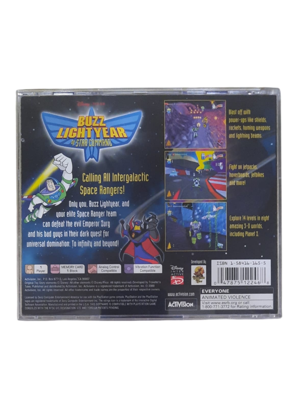 DISNEY/ PIXAR'S BUZZ LIGHTYEAR OF STAR COMMAND - USADO - PS1 - World ...