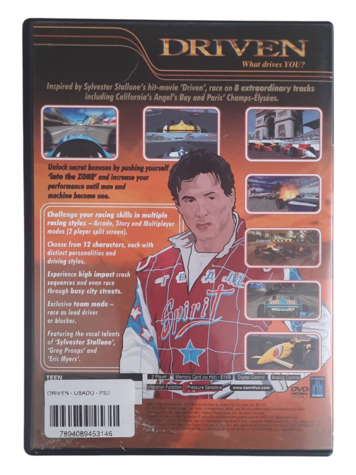 DRIVEN - USADO - PS2 - World Colecionáveis