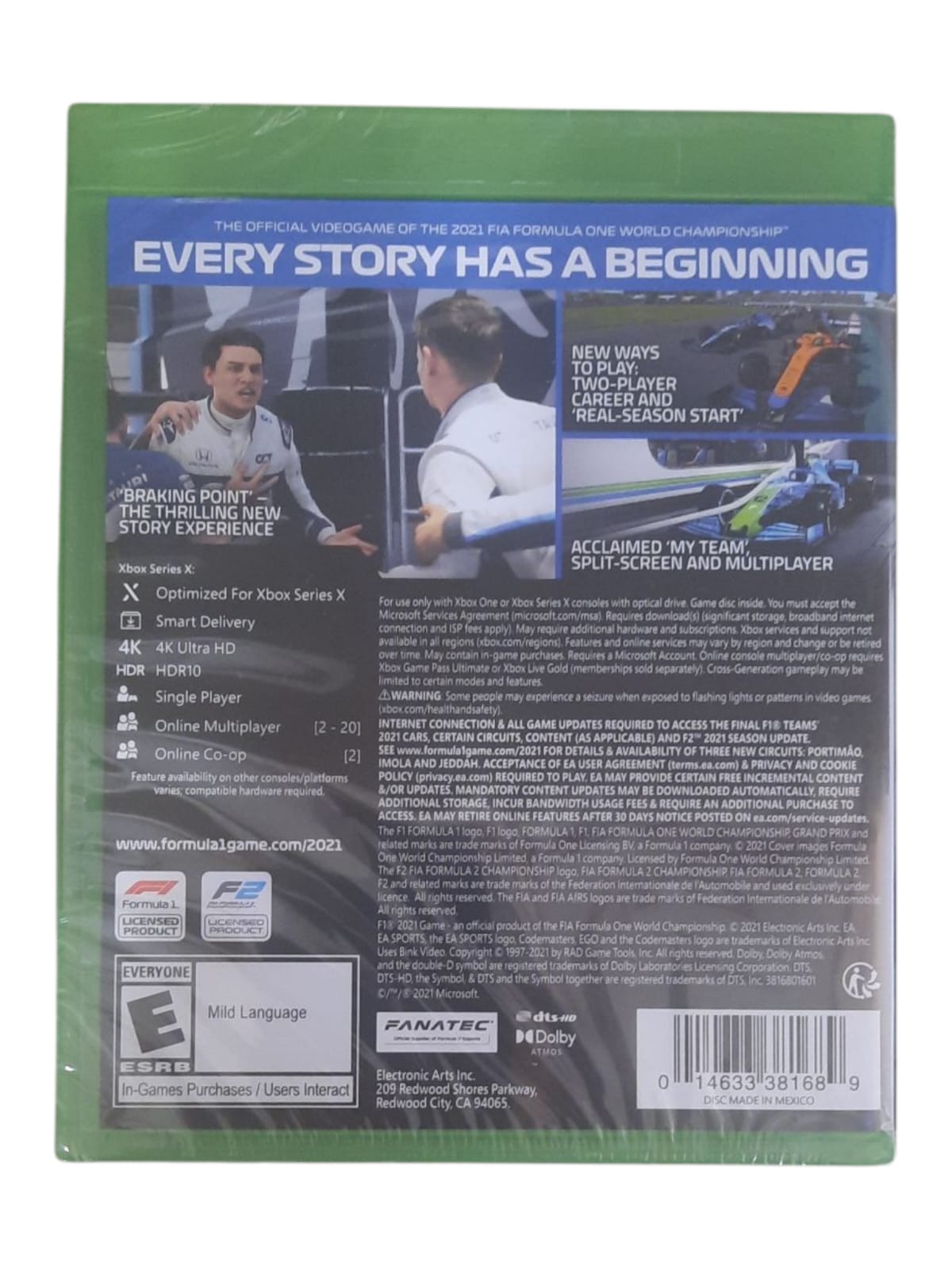F1 2021 - NOVO - XBOX ONE - World Colecionáveis