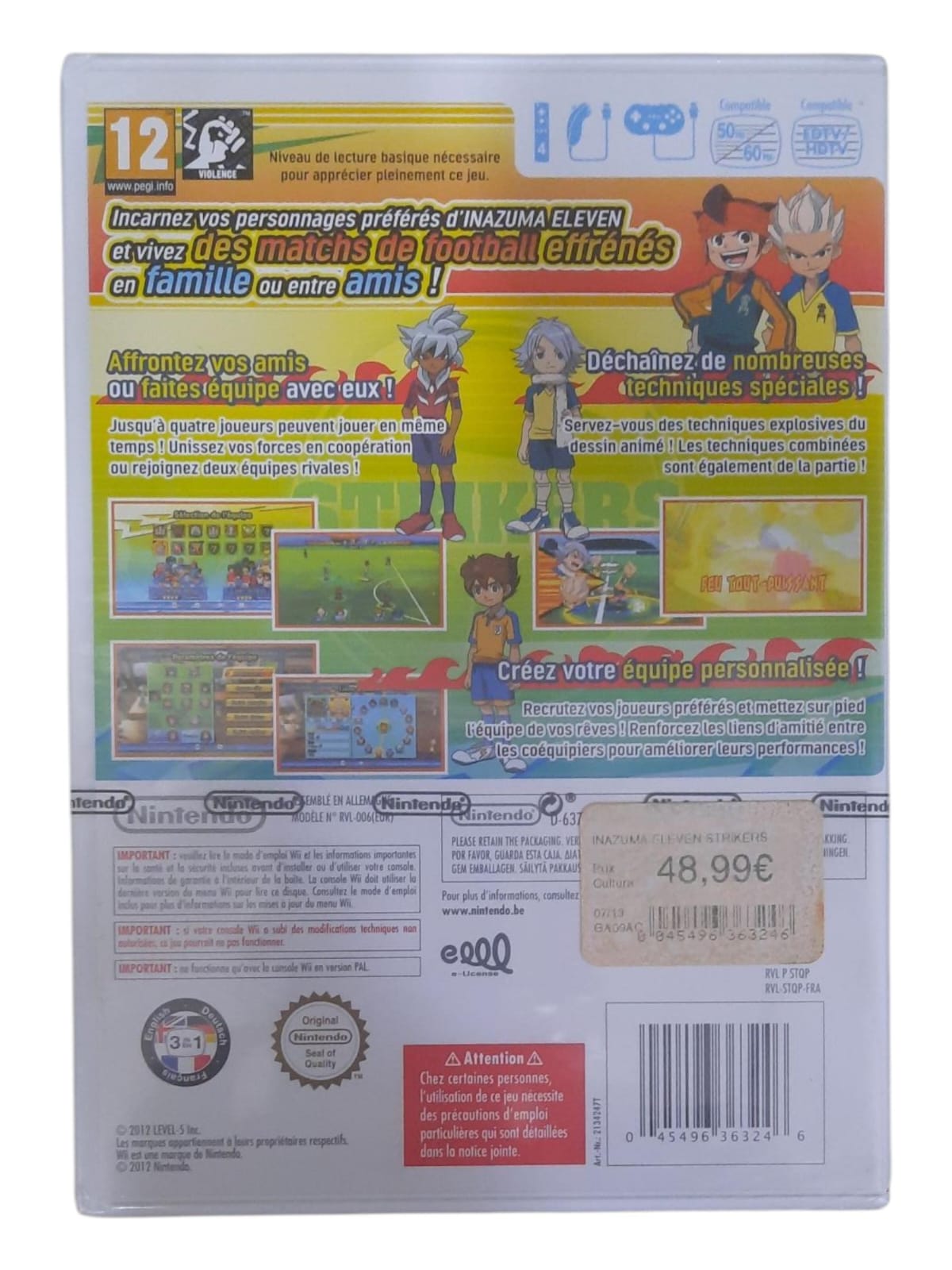 INAZUMA ELEVEN STRIKERS - NOVO - NINTENDO Wii - World Colecionáveis