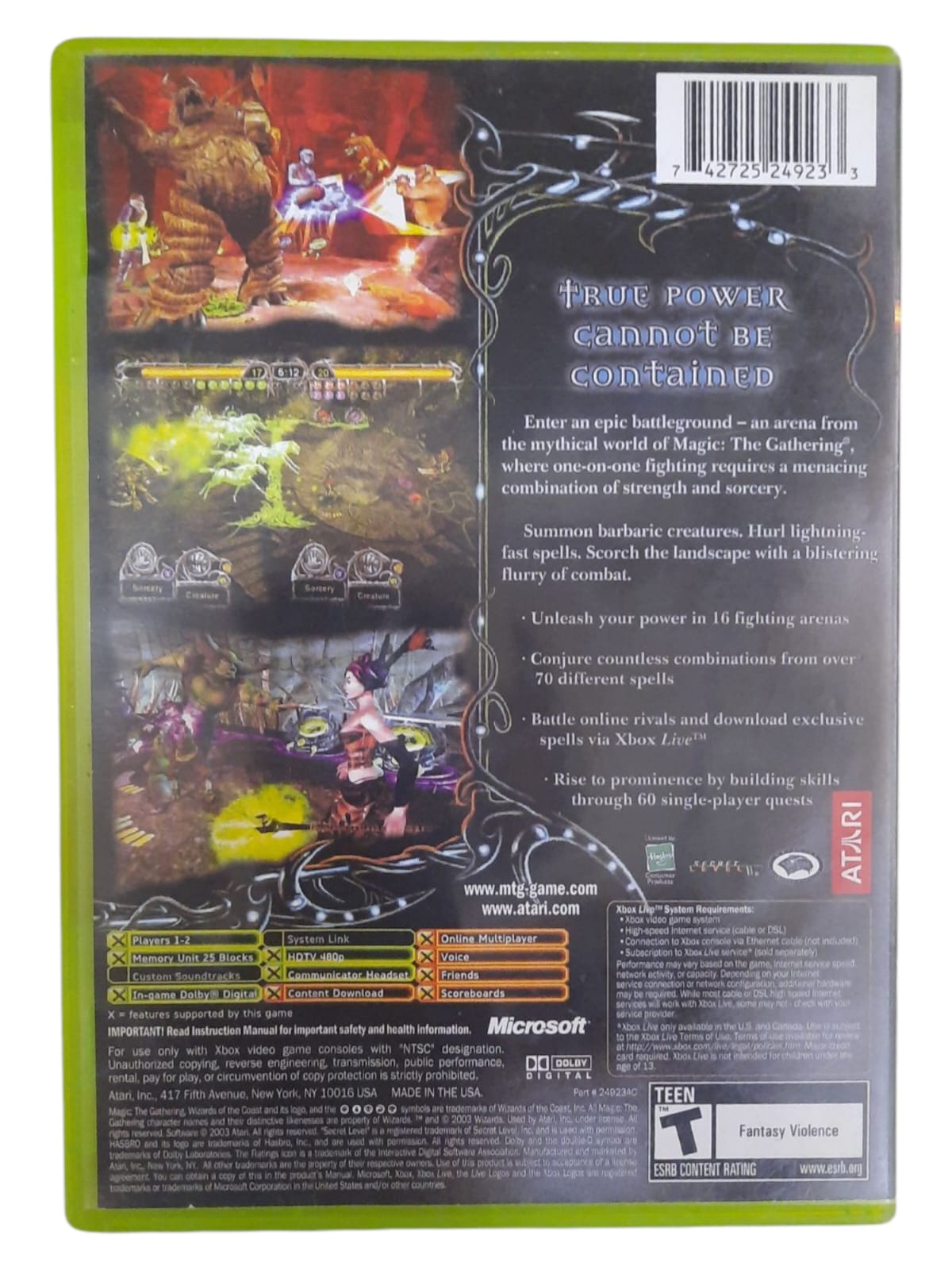 MAGIC THE GATHERING BATTLEGROUNDS - USADO - XBOX CLASSICO - World ...