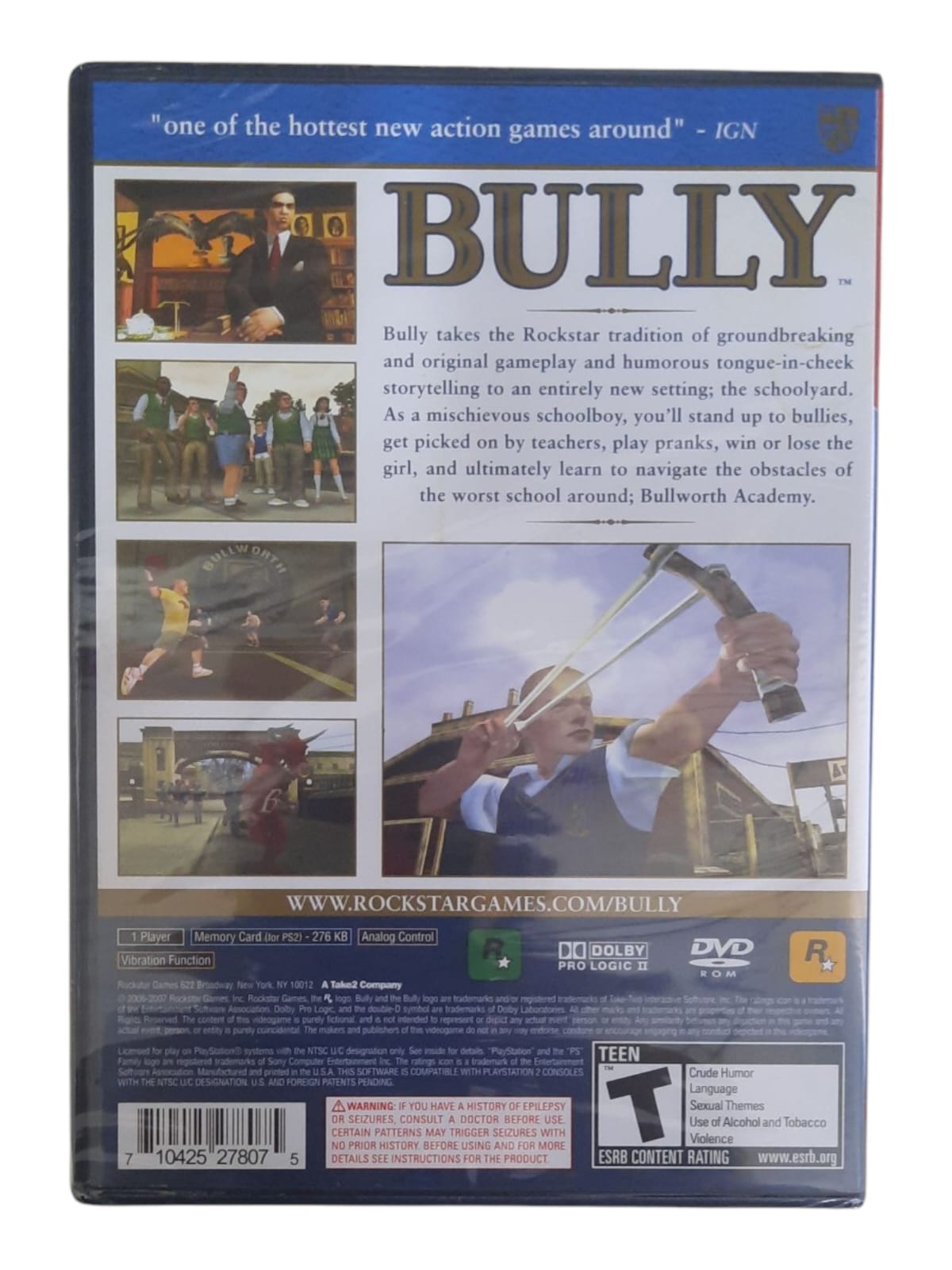 GREATEST HITS - BULLY - NOVO - PS2 - World Colecionáveis
