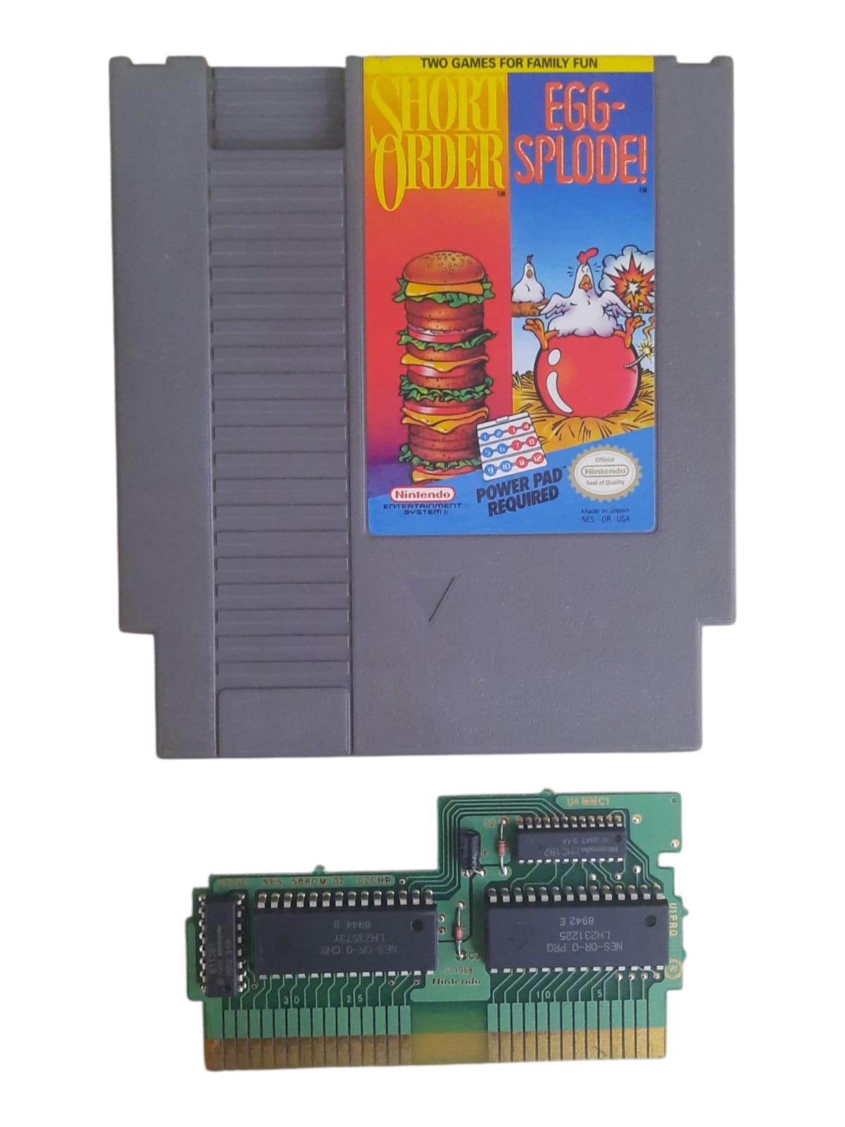 SHORT ORDER/ EGGSPLODE - USADO - NINTENDO NES - World Colecionáveis
