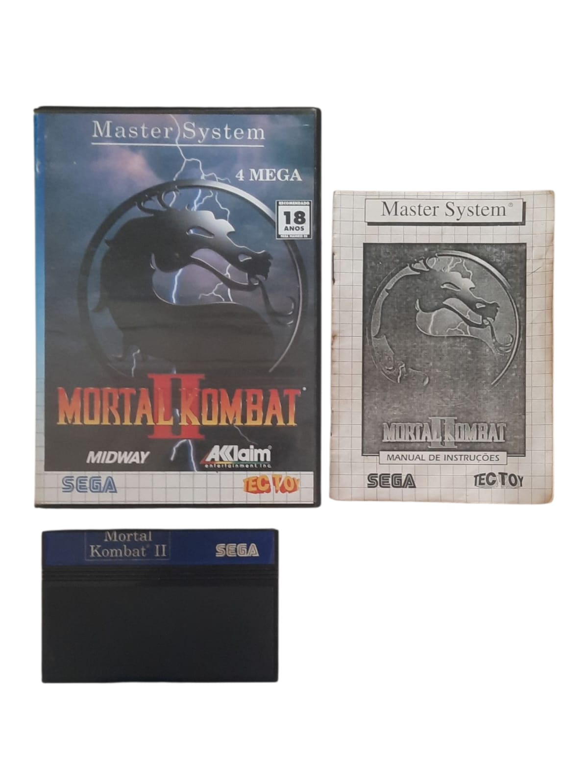 MORTAL KOMBAT II - USADO - MASTER SYSTEM - World Colecionáveis