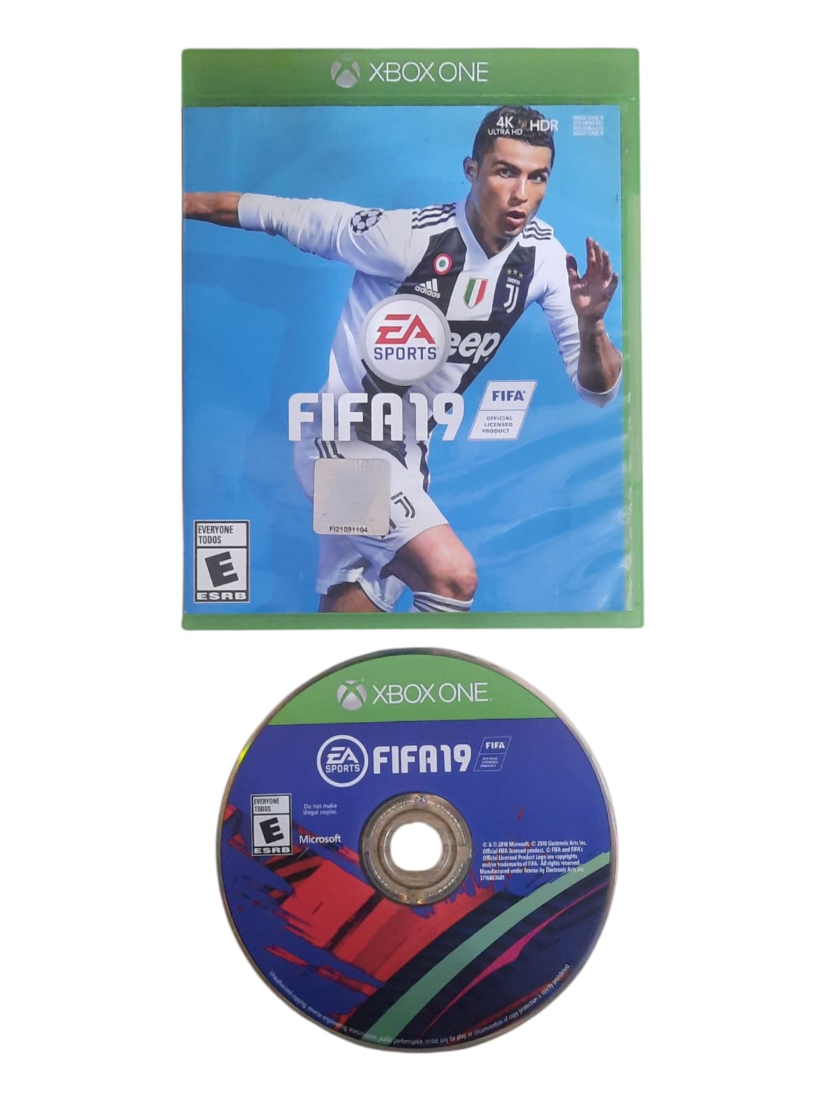 FIFA 19 - CAPA CRISTIANO RONALDO - USADO - XBOX ONE - World Colecionáveis