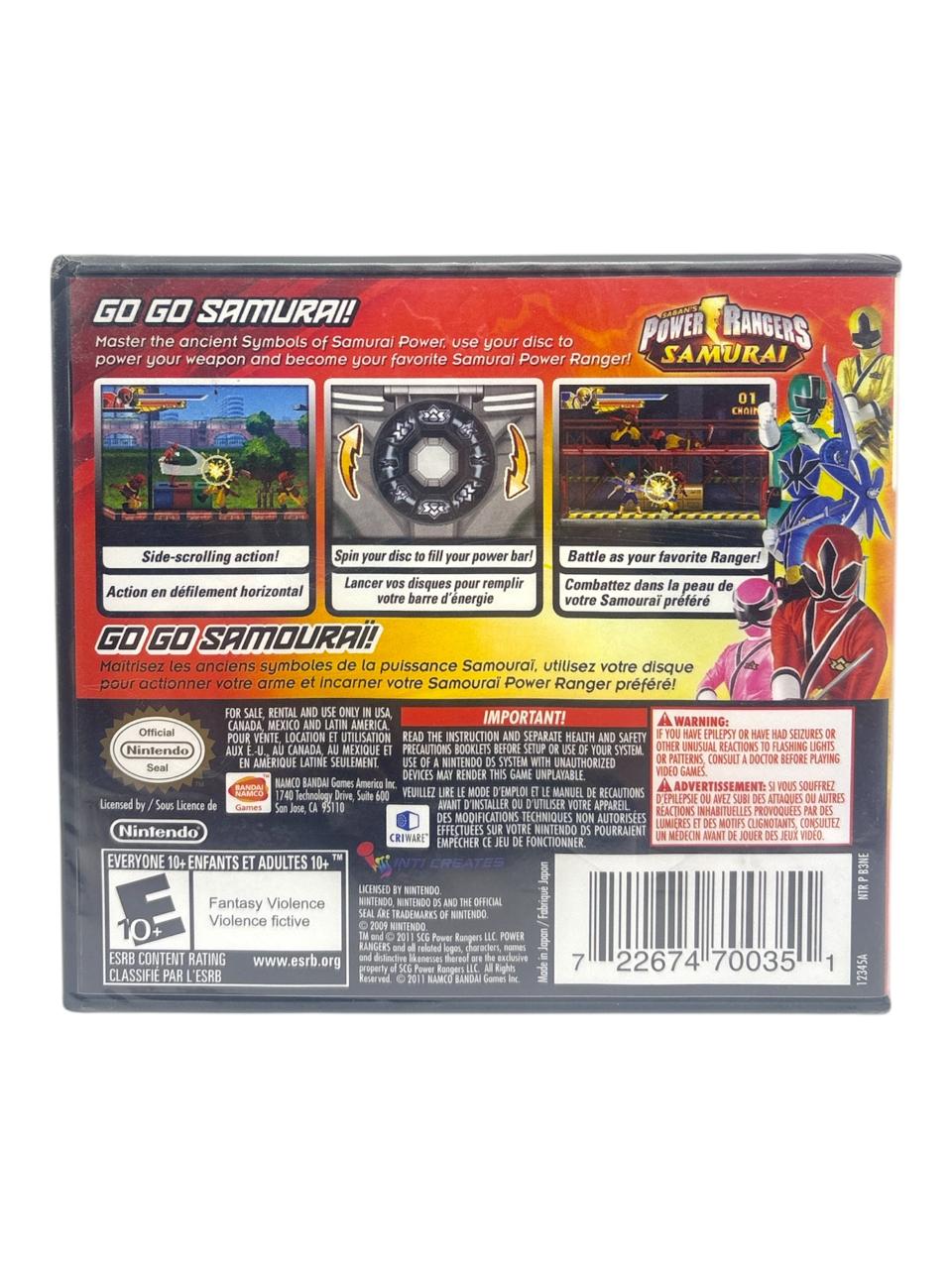 POWER RANGERS: SAMURAI - NOVO - NINTENDO DS - World Colecionáveis