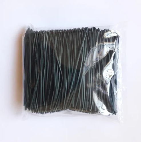 fecho plástico aramado 10cm pacote 1kg - Trópicos Embalagens