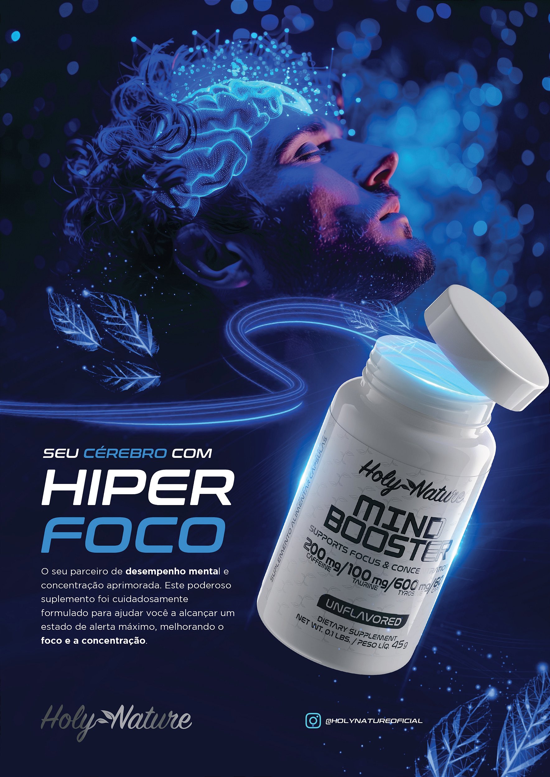 Nootrópico Mind Boost - 60 Caps - Desempenho Do Cérebro - www ...