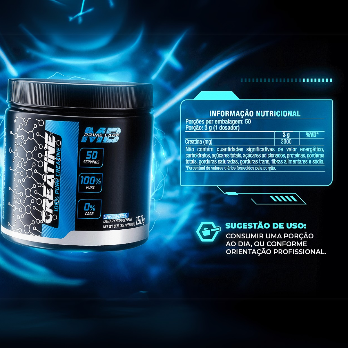 Combo Prime Labz - Whey 100% + Creatina 150g + Coqueteleira - www ...
