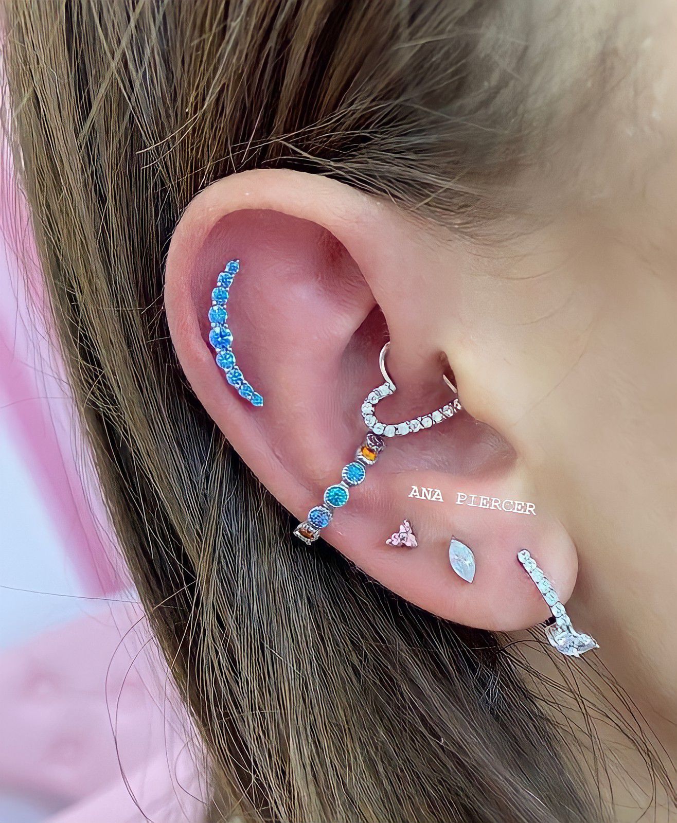 Conch Clicker Colorido - Ana Piercing Luxo