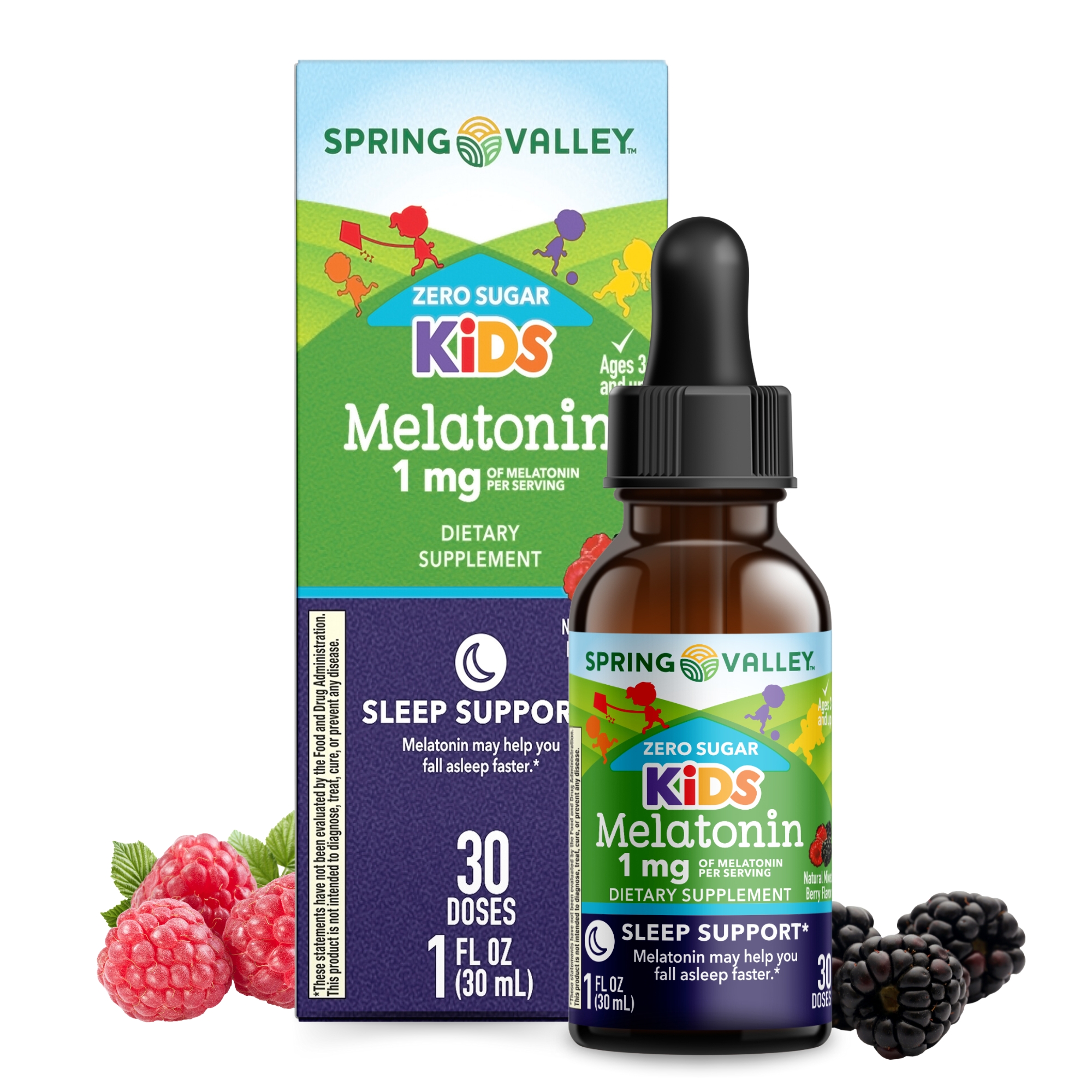 Melatonina Kids Liquida 1mg - Frasco 30 ml com Conta Gotas Spring ...